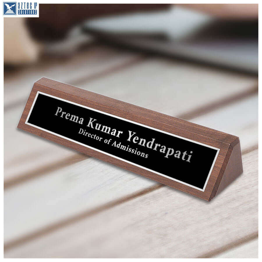 Elegant Rosewood Piano Desk Plate | RWP-DW-10Bk