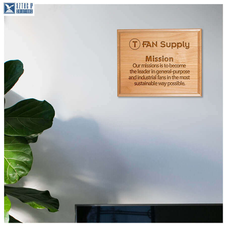 Mission Statement Plaque - Red Alder RA-MS13-15