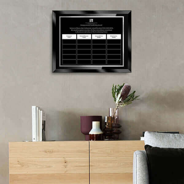 Perpetual Plaque - Glass Black BG-PP-BP24