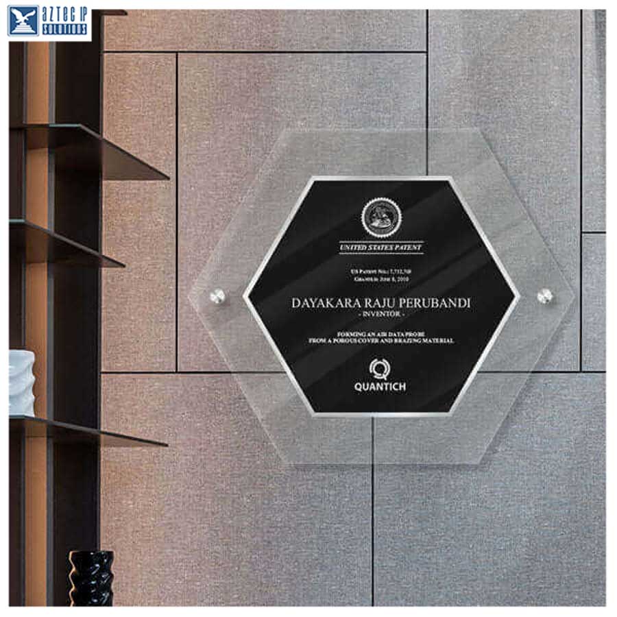 Patent Plaque - HexaLucite® HCL1-BS11 | Compact