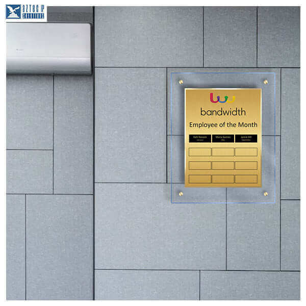 Perpetual Plaque - Ice Blue Lucite® IB-PP-EZG12