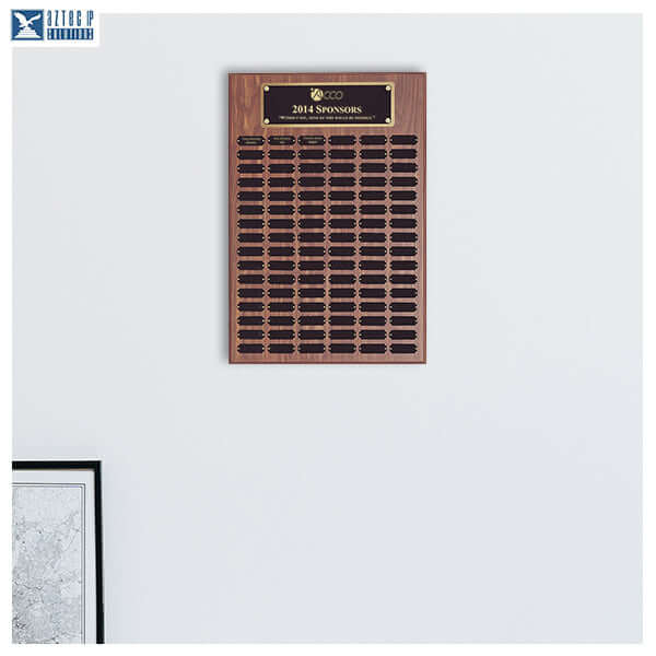 Perpetual Plaque - Genuine Walnut 102-Plate MC-P3-084