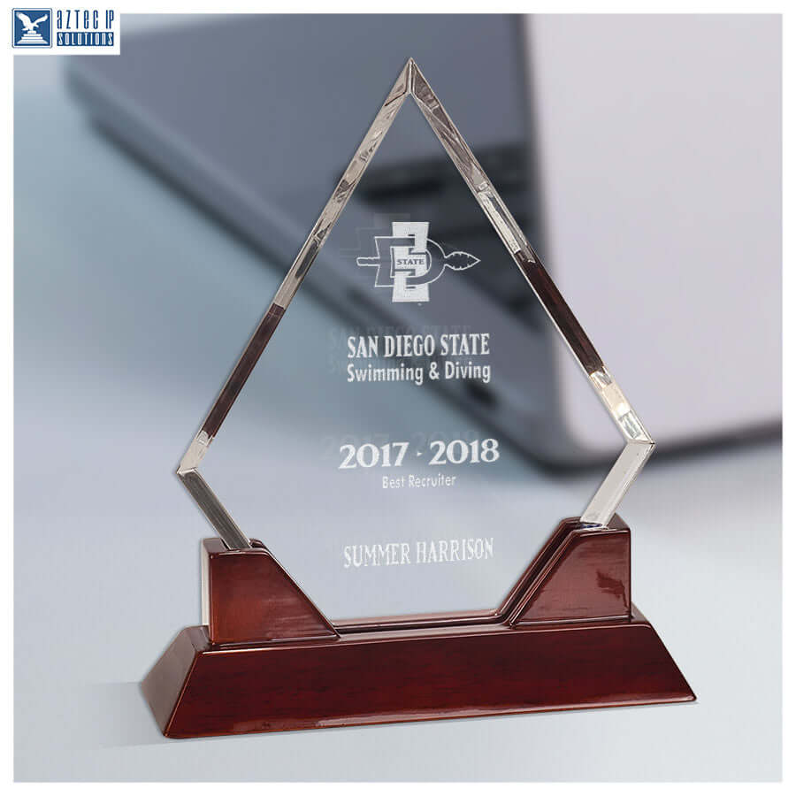 Desk Award - Diamond Prestige Acrylic JDPTA-41