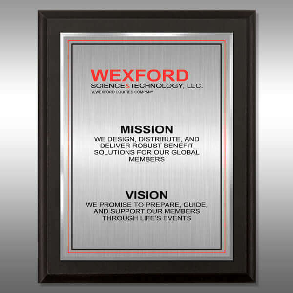 Mission Statement Plaques